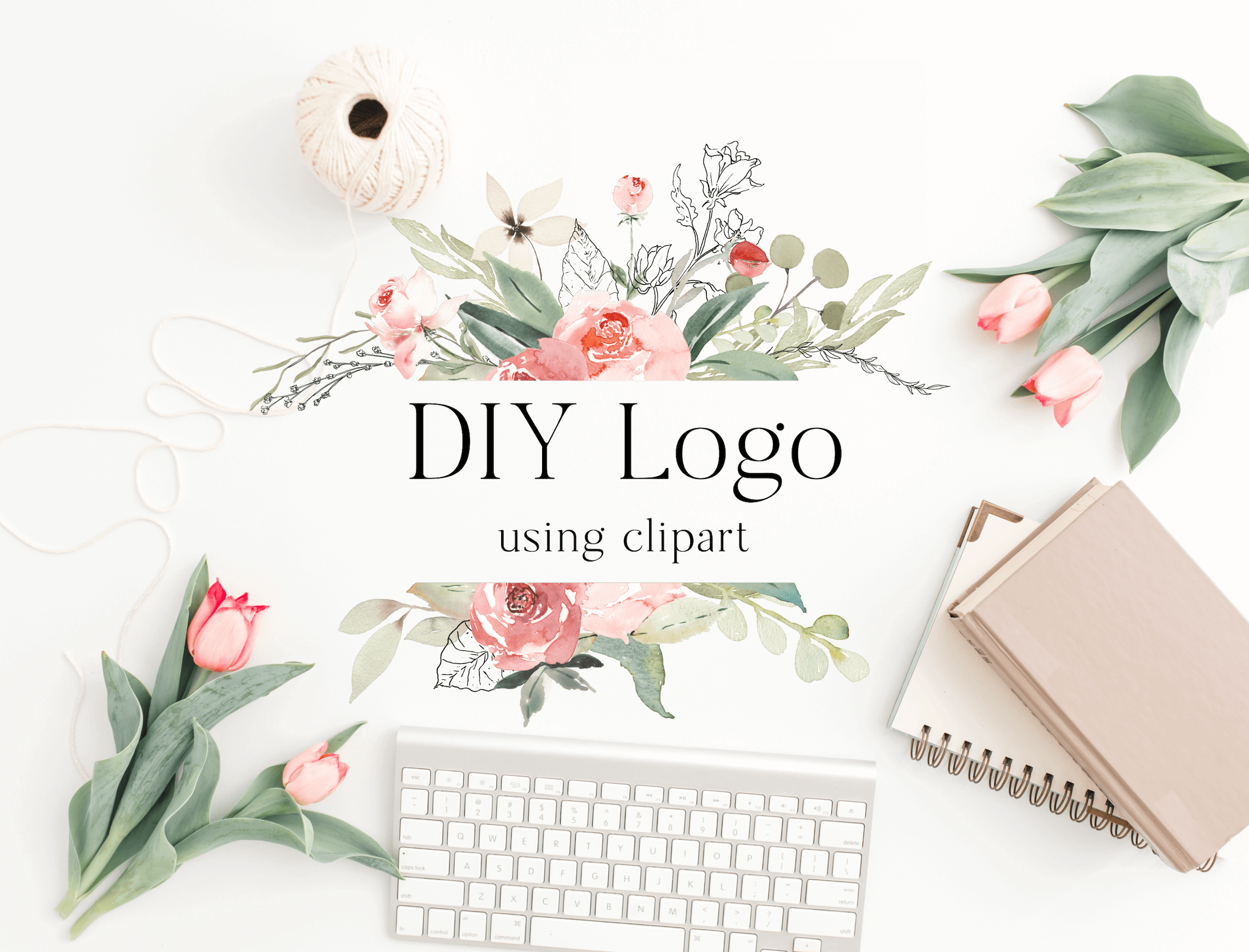 DIY Logo Using Clipart - The Autumn Rabbit